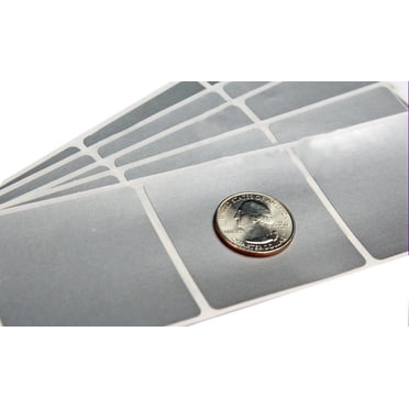 My Scratch Offs 1 Inch Silver Round Scratch Off Sticker Labels, 100 ...