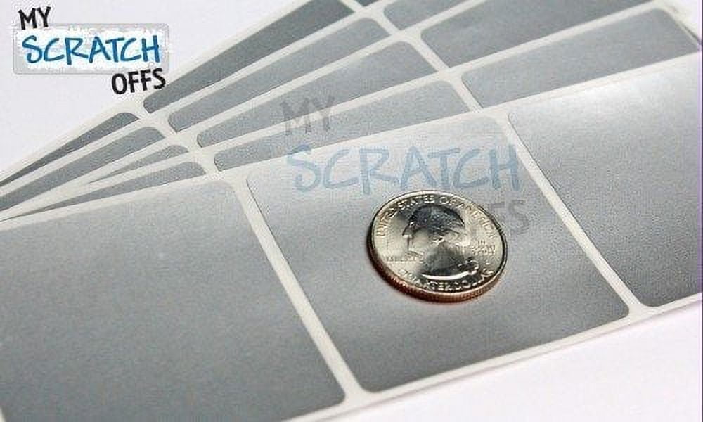My Scratch Offs 2" Silver Square Scratch-off Sticker Labels, 500 Count ...