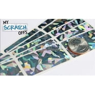 Round Scratch Off Labels Stickers - 1" Silver Round Self Stick Scratch ...