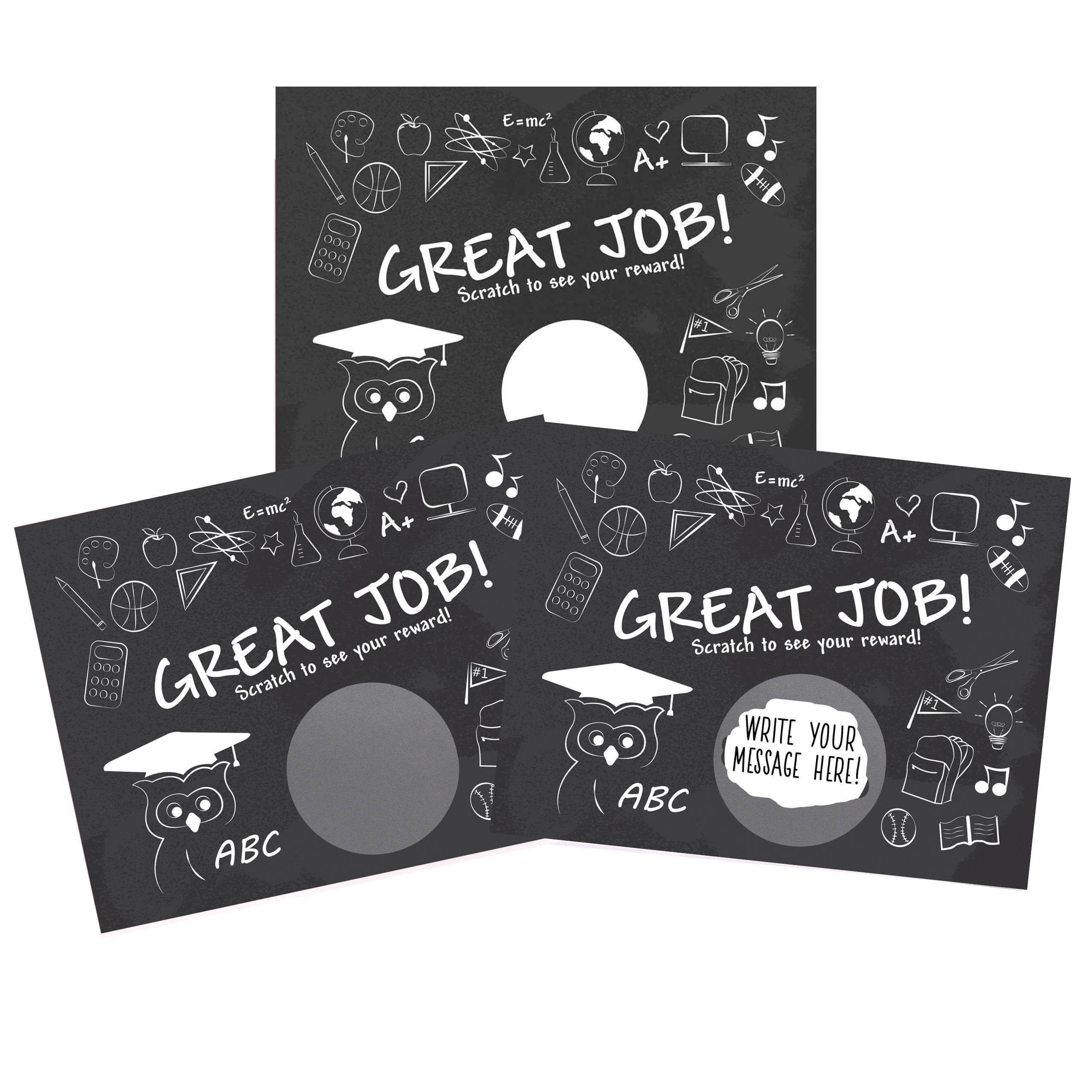 My Scratch Offs Teacher Reward Chalkboard Great Job! DIY Scratch-off ...