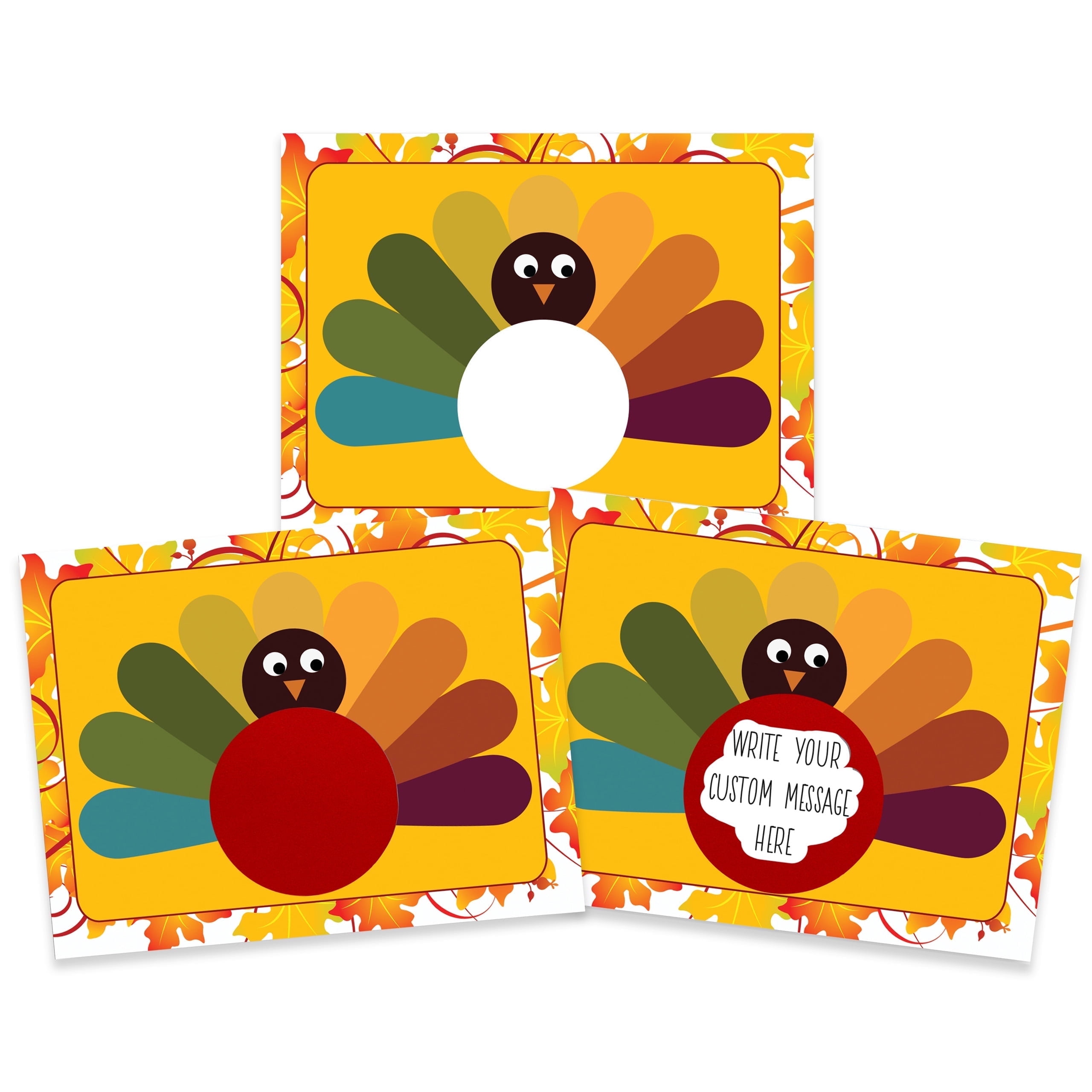 My Scratch Offs Thanksgiving Turkey DIY Scratch-off Note Cards ...