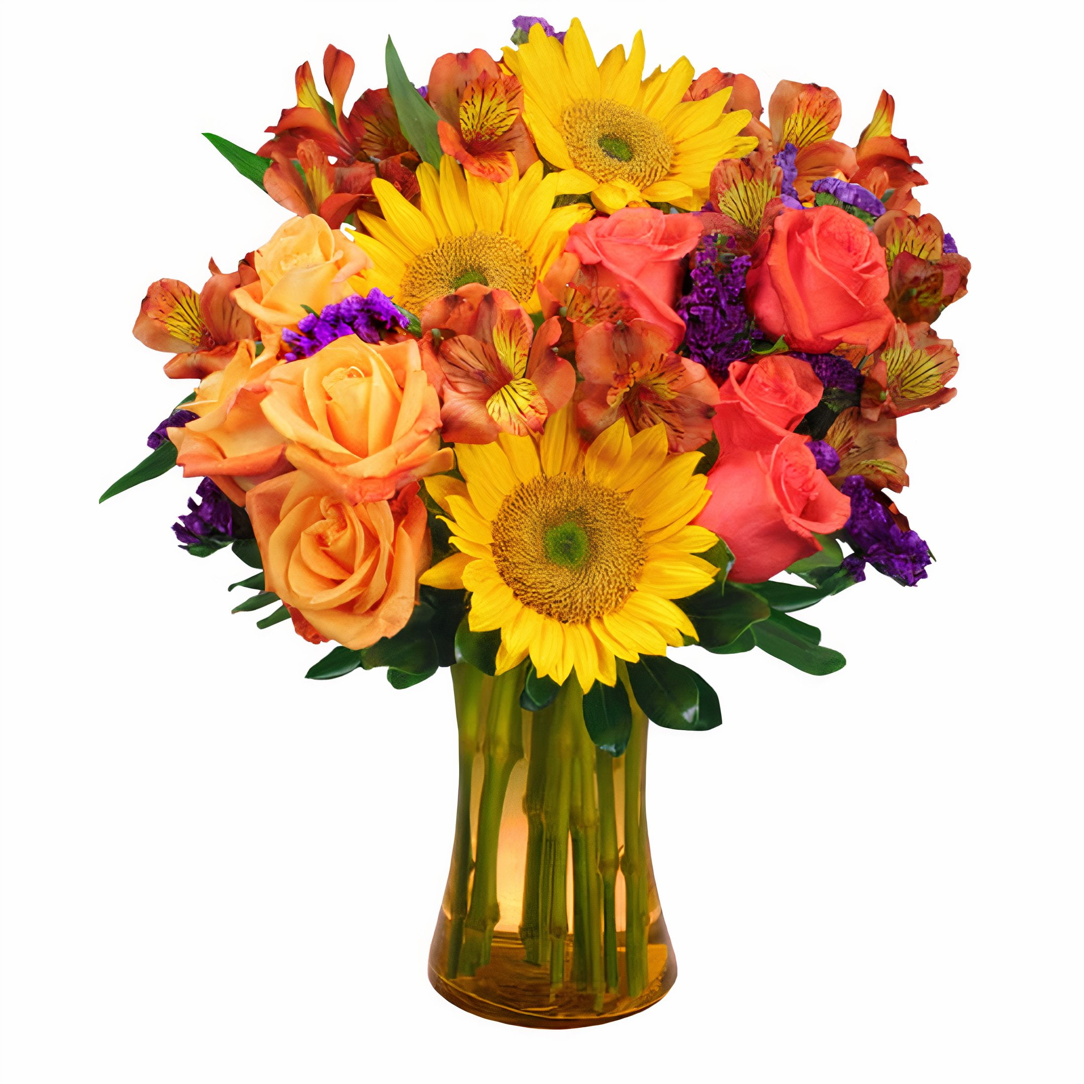 My Secret Garden Flower Shop Sunflower Sampler Arrangement - Walmart.com