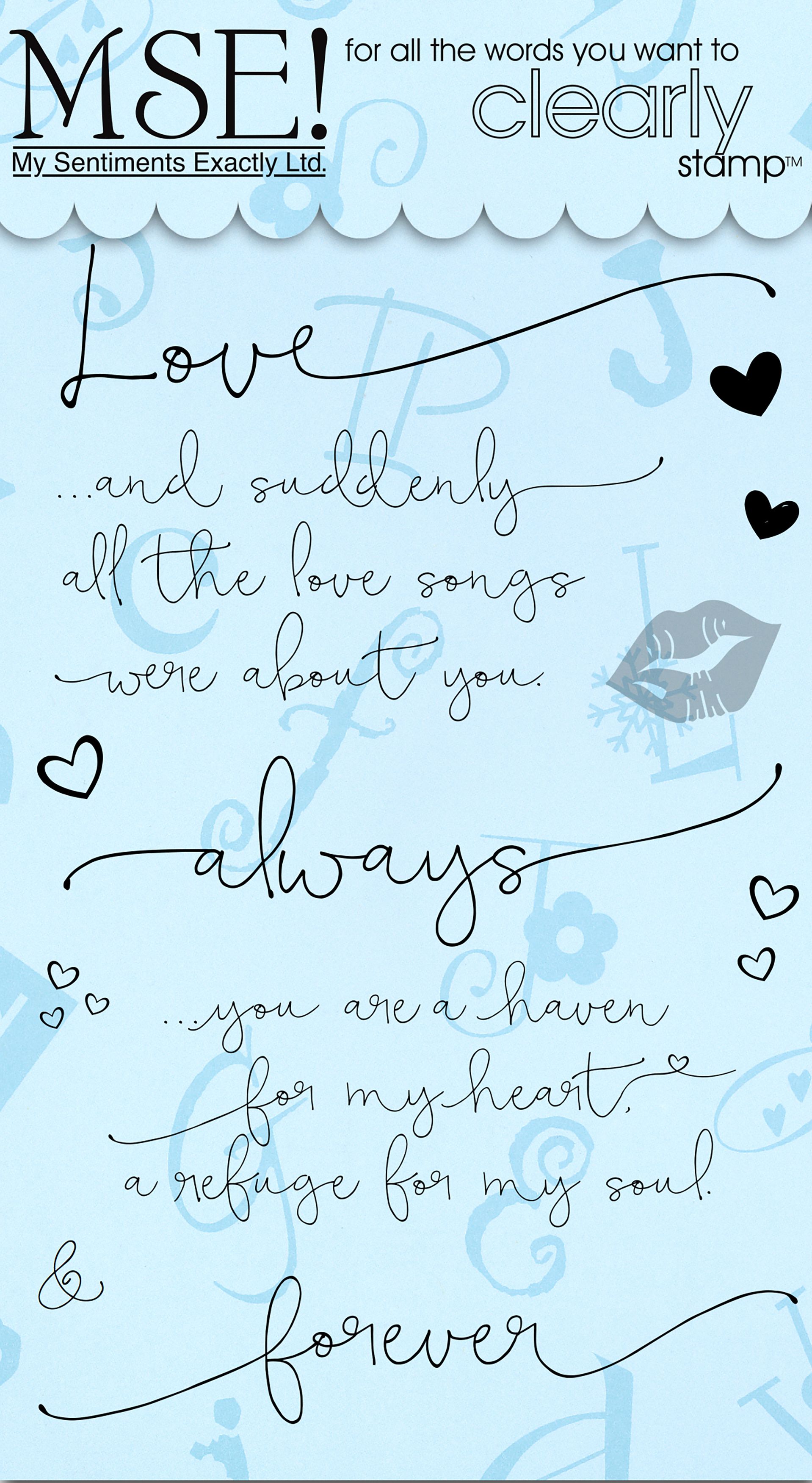 MSE Y226 Love Cards Innies & Outies - Clear Stamps - Walmart.com