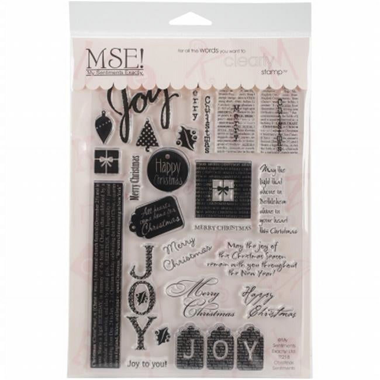 My Sentiments Exactly Clear Stamps 6"X8" Sheet-Christmas Sentiments, Pk ...