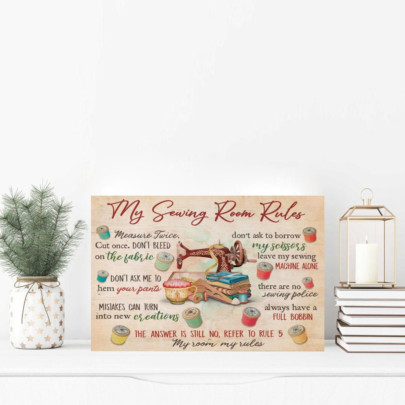 My Sewing Room Rules Knowledge Horizontal Poster Poster 24 x 36 Inch ...