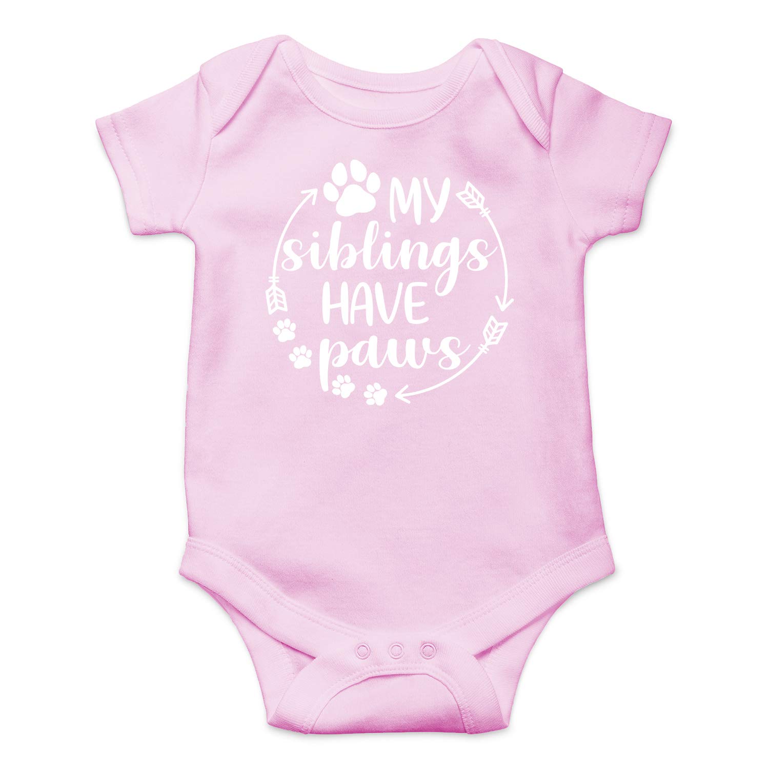 My Siblings Have Paws - Funny Baby Essentials Bodysuit - Baby Boy ...