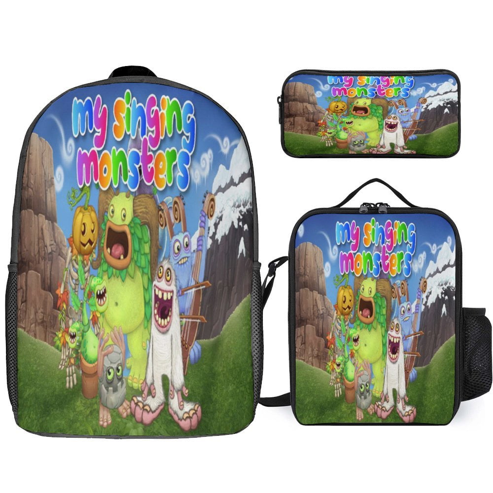 Singing Monste Backpack Set Cartoon Backpacks with Pencil Case and ...