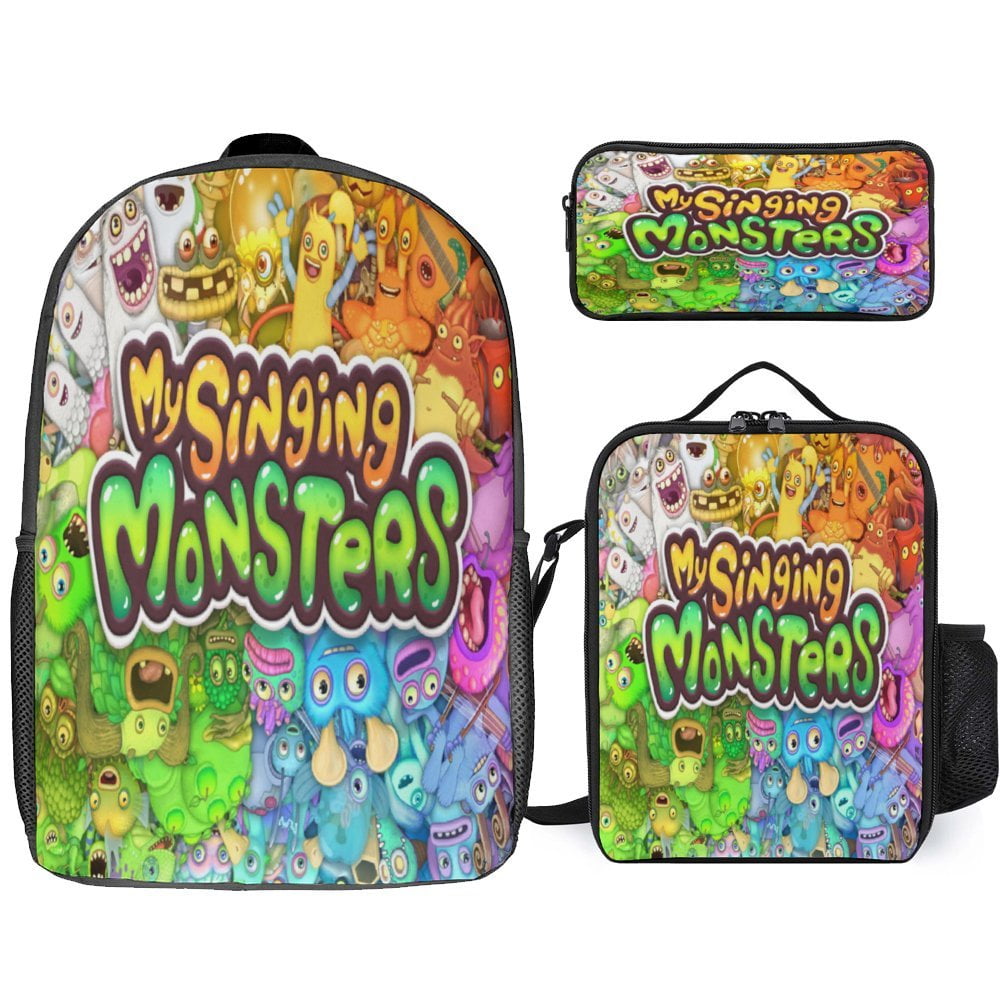 Singing Monste Backpack Set Cartoon Backpacks with Pencil Case and ...