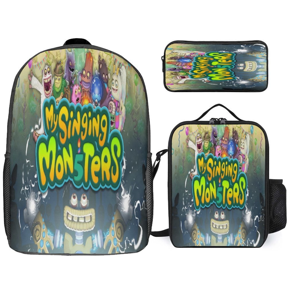 Singing Monste Backpack Set Cartoon Backpacks with Pencil Case and ...