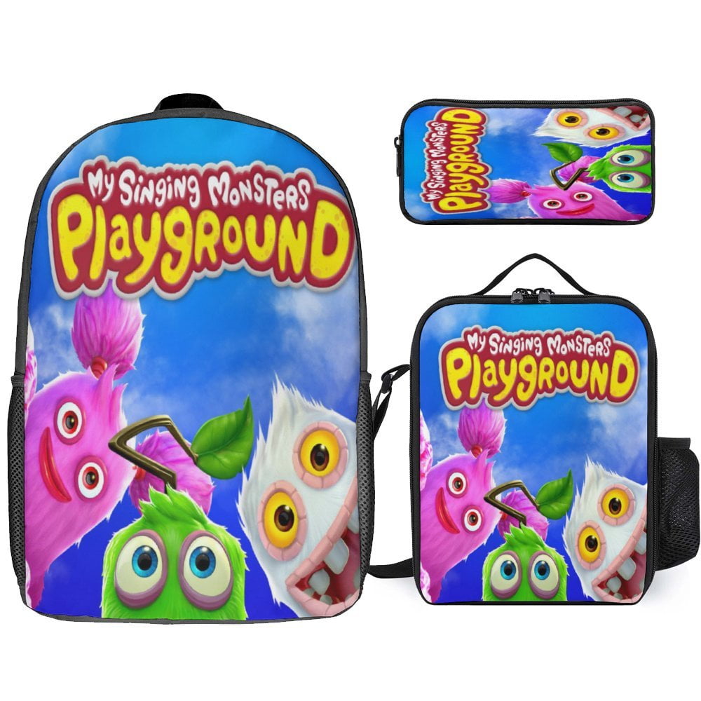 Singing Monste Backpack Set Cartoon Backpacks with Pencil Case and ...