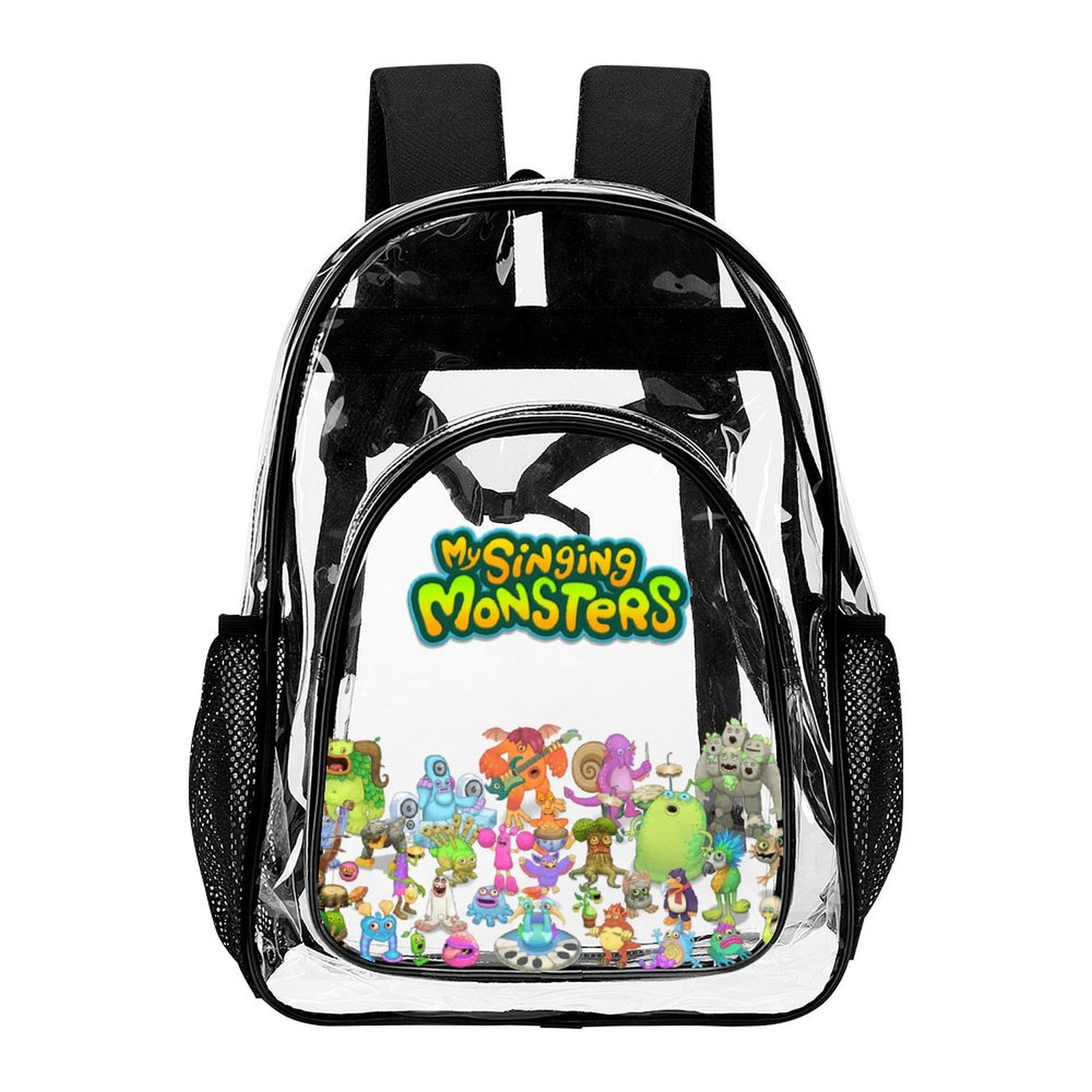 My Singing Monster Clear Backpack with Pocket PVC Heavy Duty ...