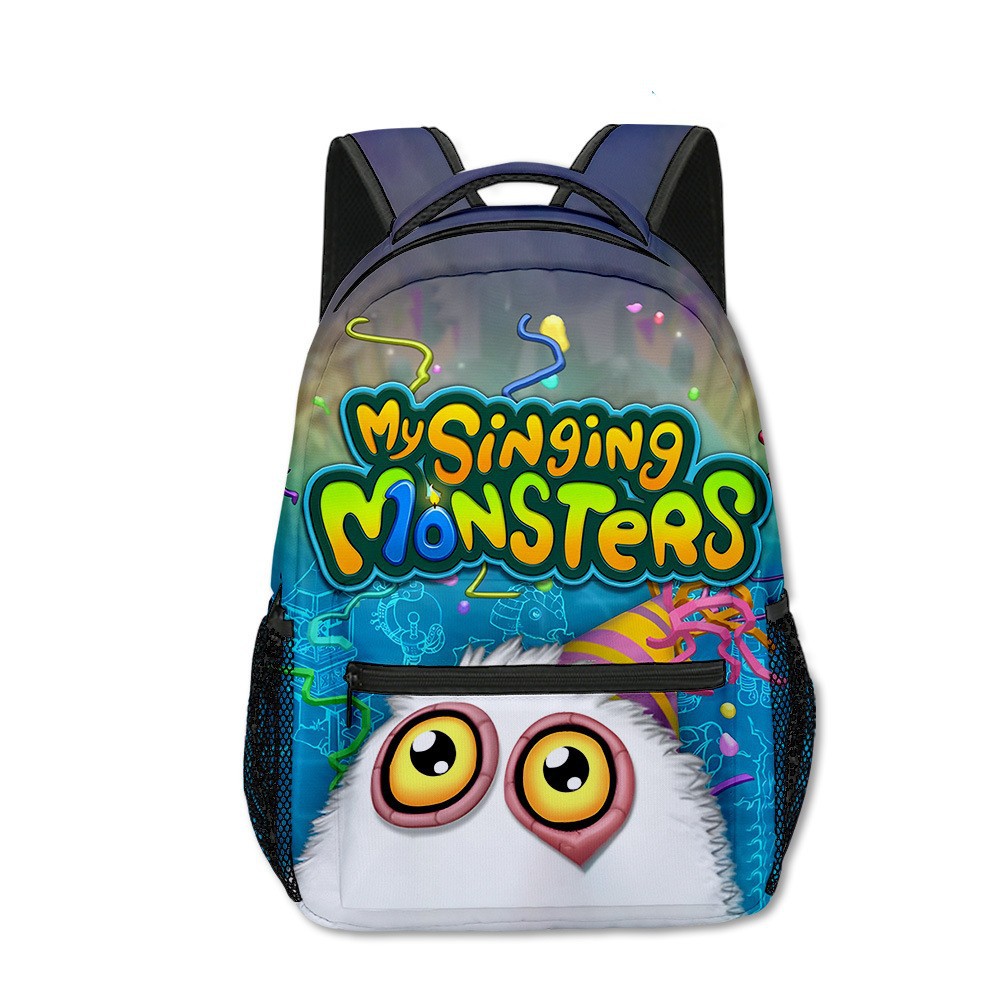 My Singing Monster Concert Backpack Casual Daily Cartoon Backpack ...