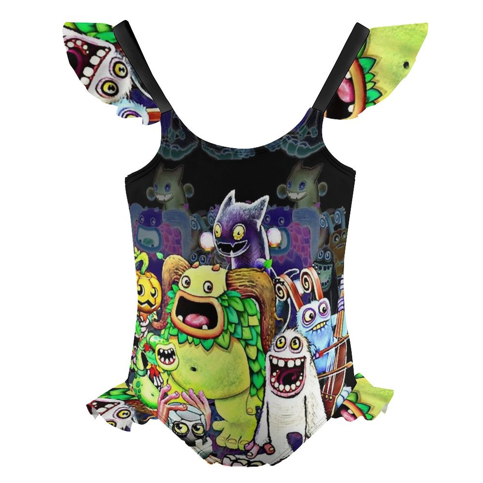 My Singing Monster One Piece Swimwear Flutter Sleeve Swimsuits For ...
