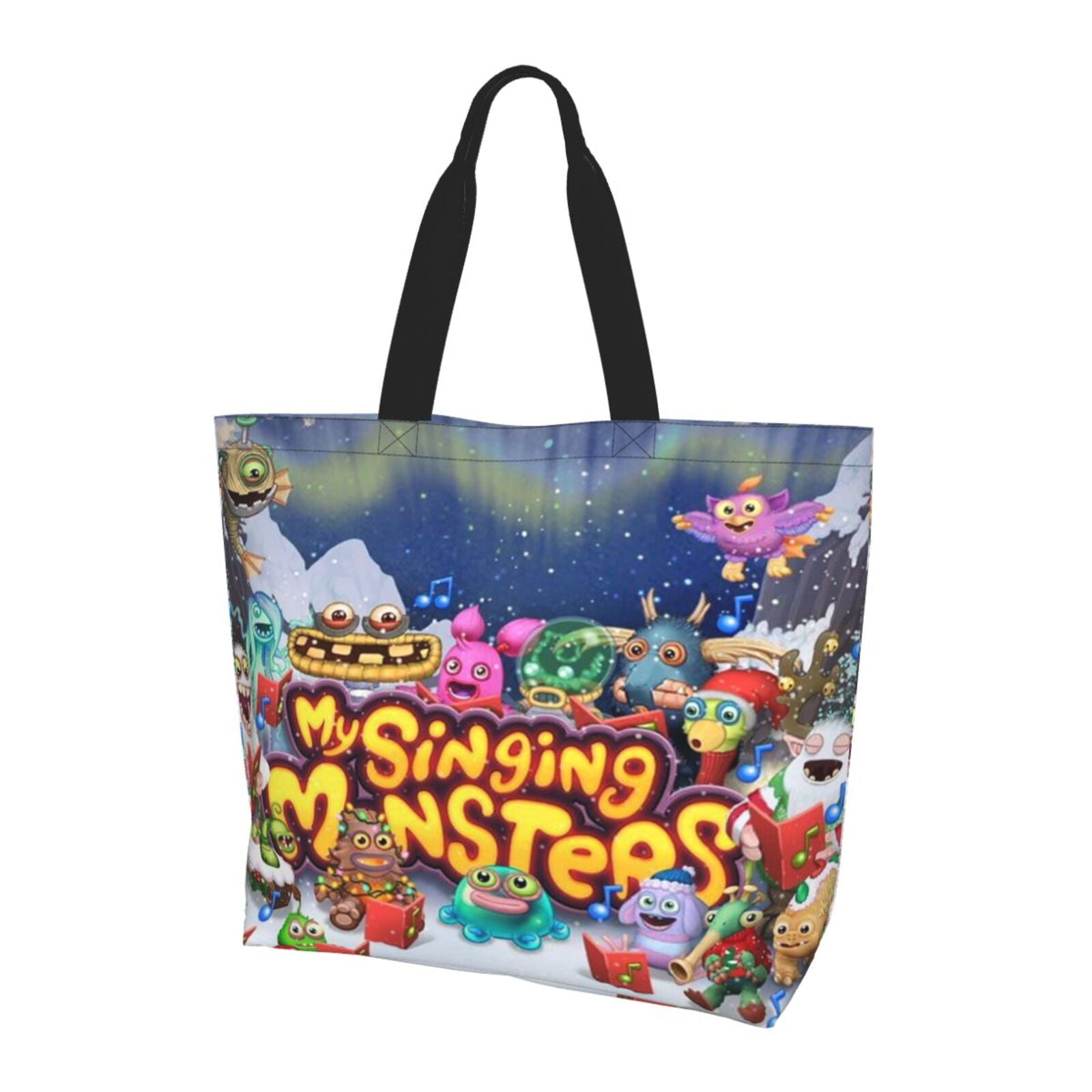 My Singing Monster Print Tote Bag Women Reusable Foldable Bags Shopping ...