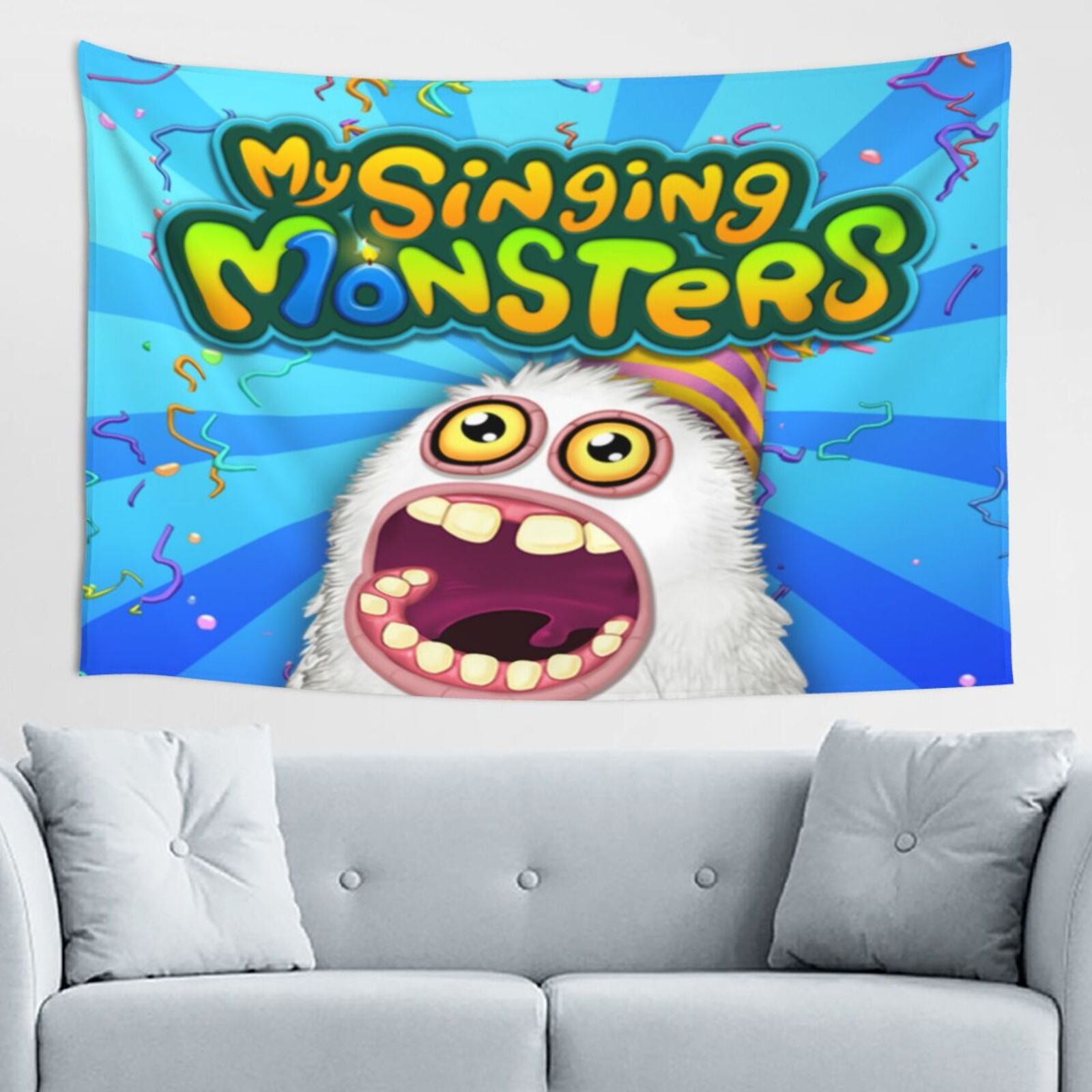My Singing Monster Tapestry, Aesthetic Tapestries Wall Hanging for ...