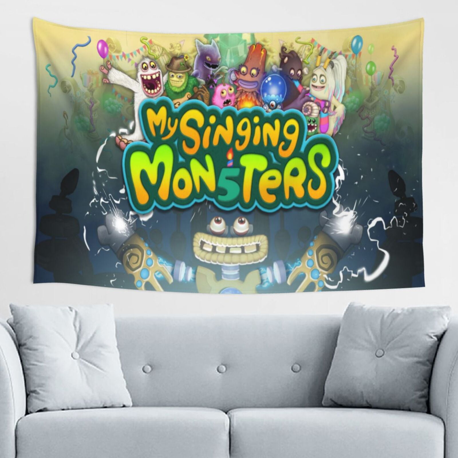 My Singing Monster Tapestry, Aesthetic Tapestries Wall Hanging for ...