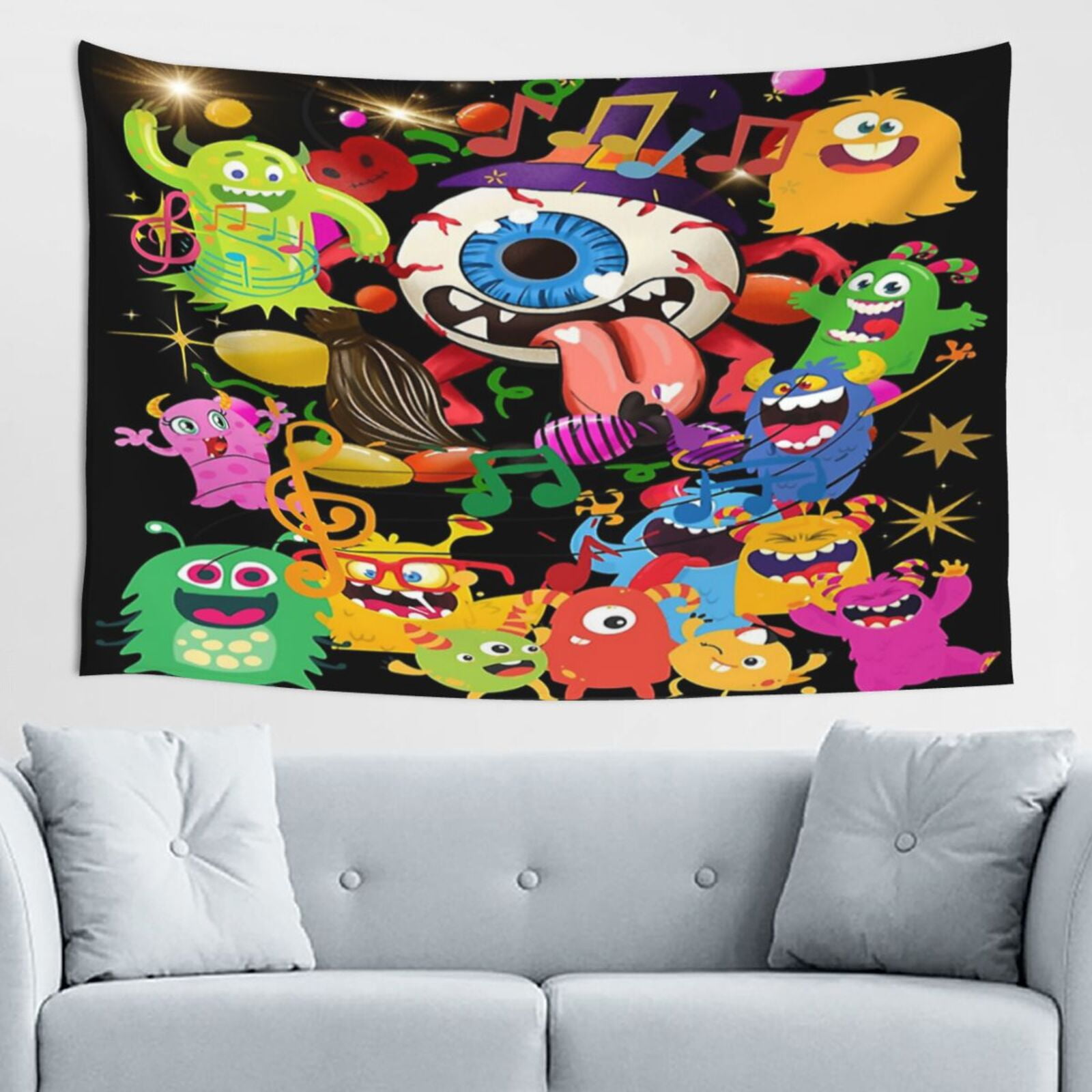 My Singing Monster Tapestry, Aesthetic Tapestries Wall Hanging for ...