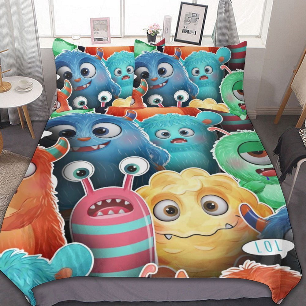 My Singing Monsters 3-Piece Bedding Set Warm And Comfortable Soft Duvet ...