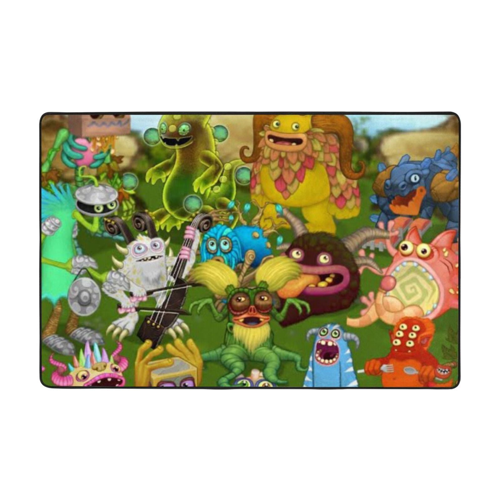 My Singing Monsters Area Rug, Large Carpet, Washable Rug Mat, Flannel ...