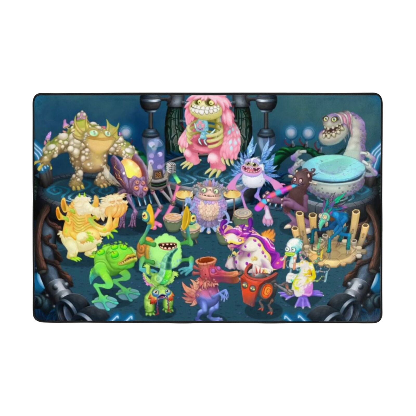 My Singing Monsters Area Rug, Large Carpet, Washable Rug Mat, Flannel ...