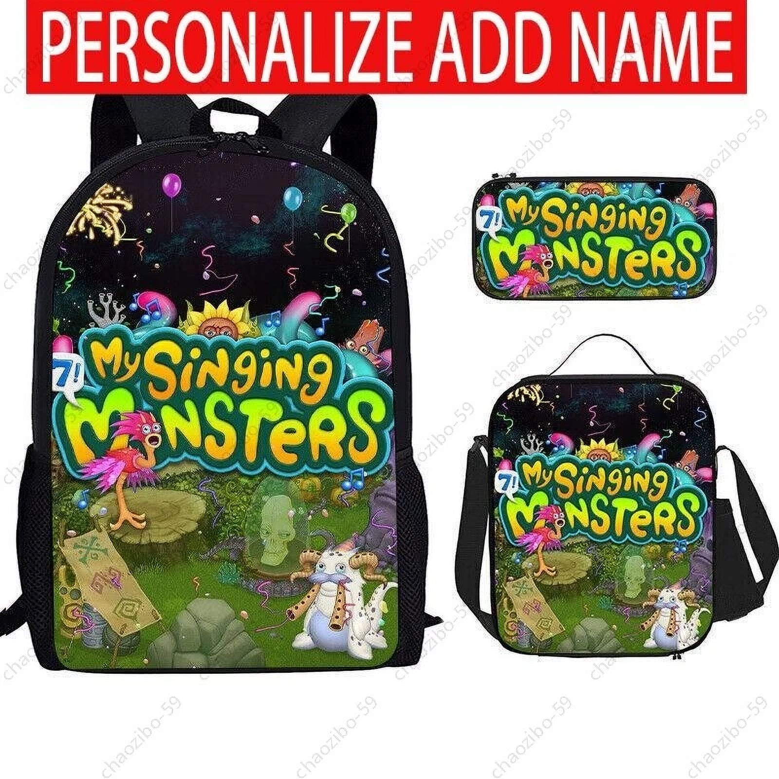 My Singing Monsters Backpacks Backpack Cartoon Large Capacity Laptop ...