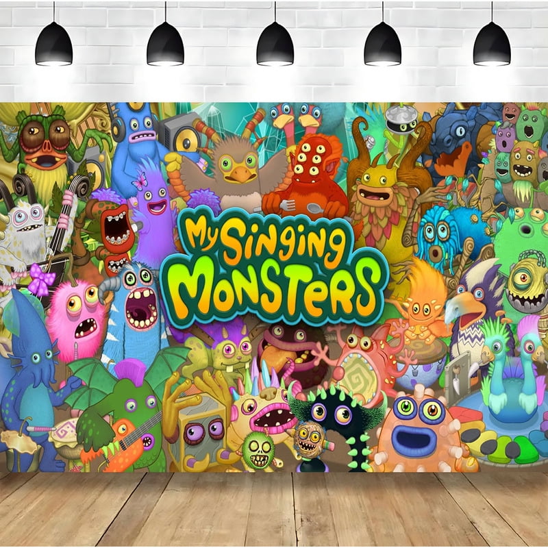 My Singing Monsters Birthday Party Background Baby Shower Decor ...