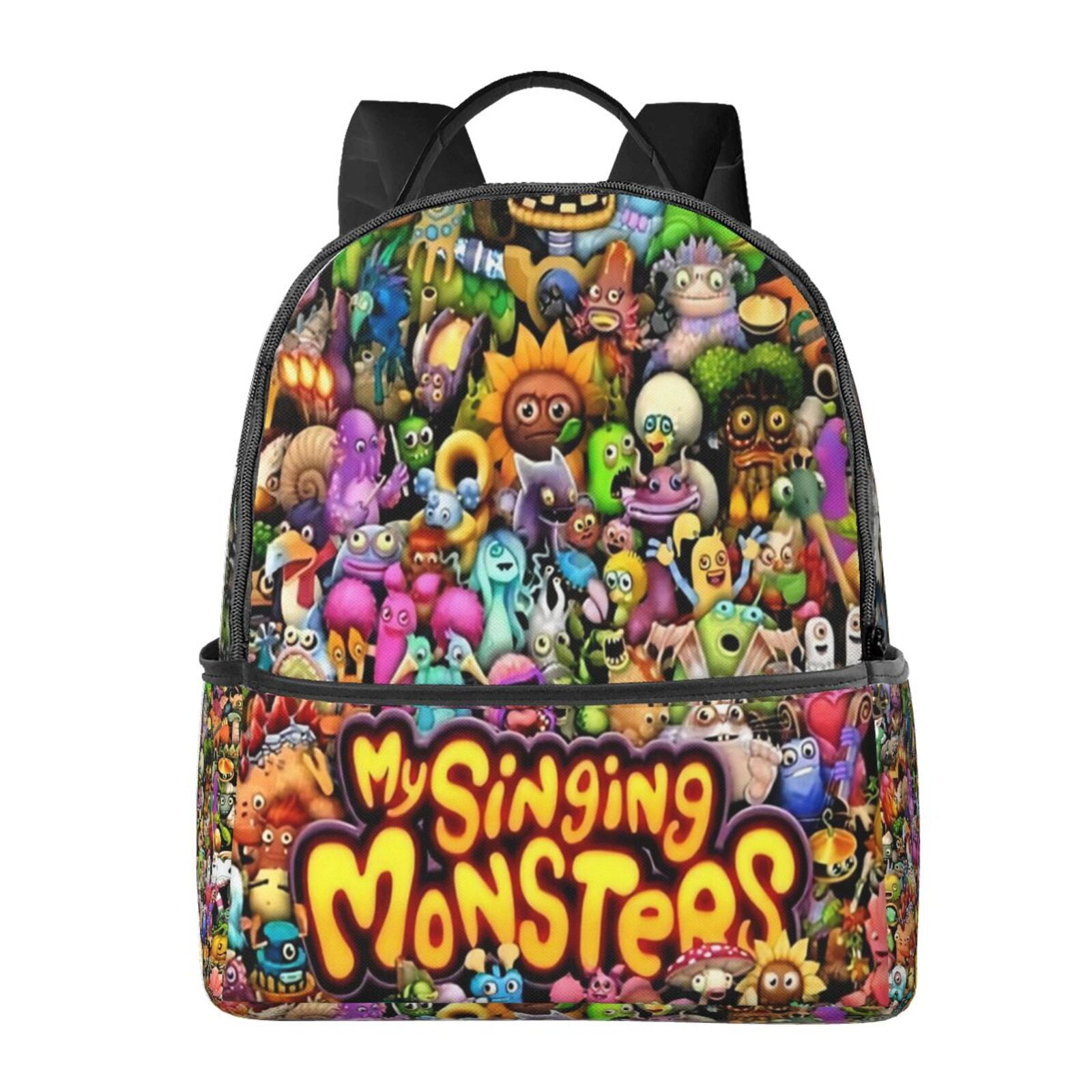 My Singing Monsters Casual Backpack Large Capacity Laptop Bag Multi ...
