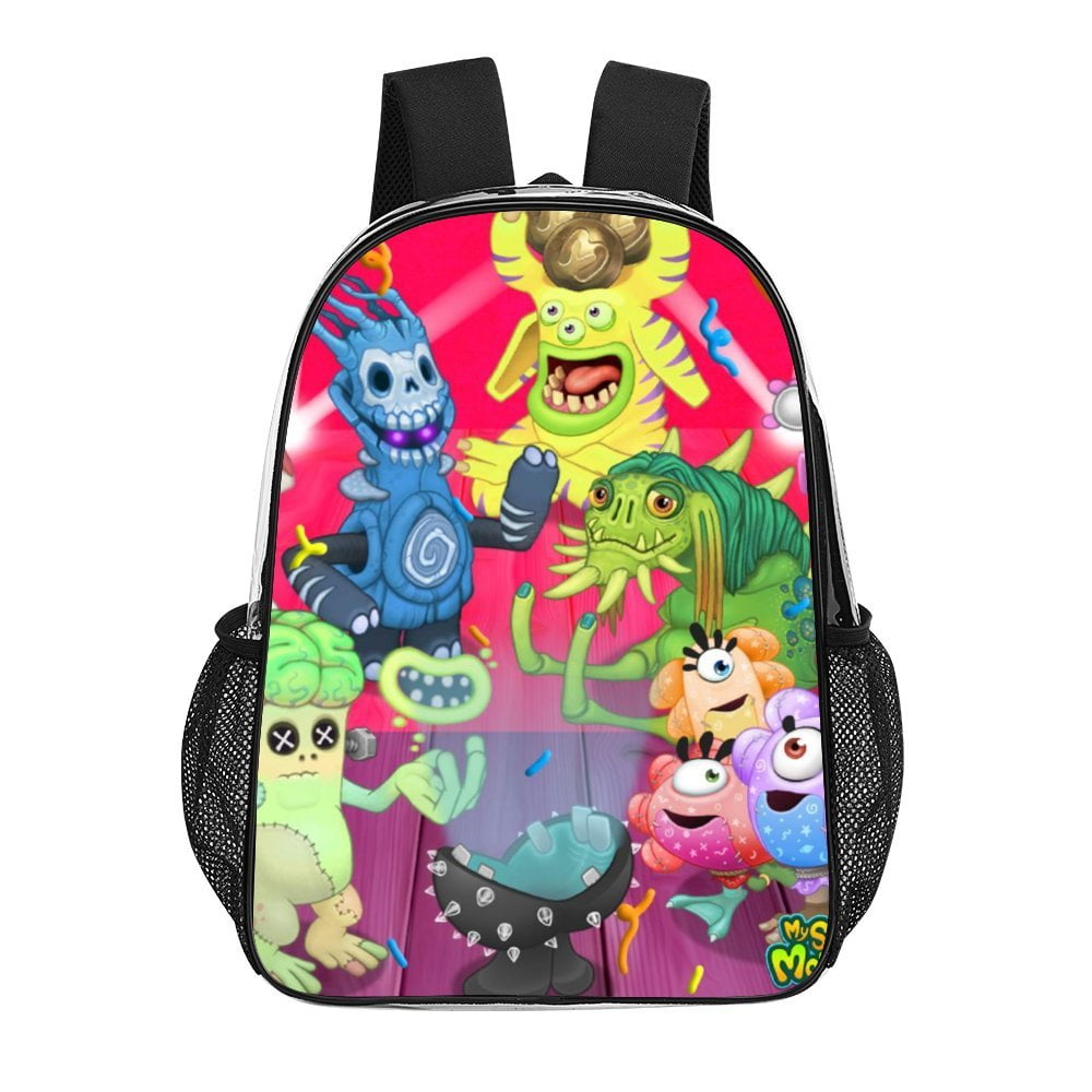 My Singing Monsters Clear Backpack 17 Inch Transparent Bag Laptop ...