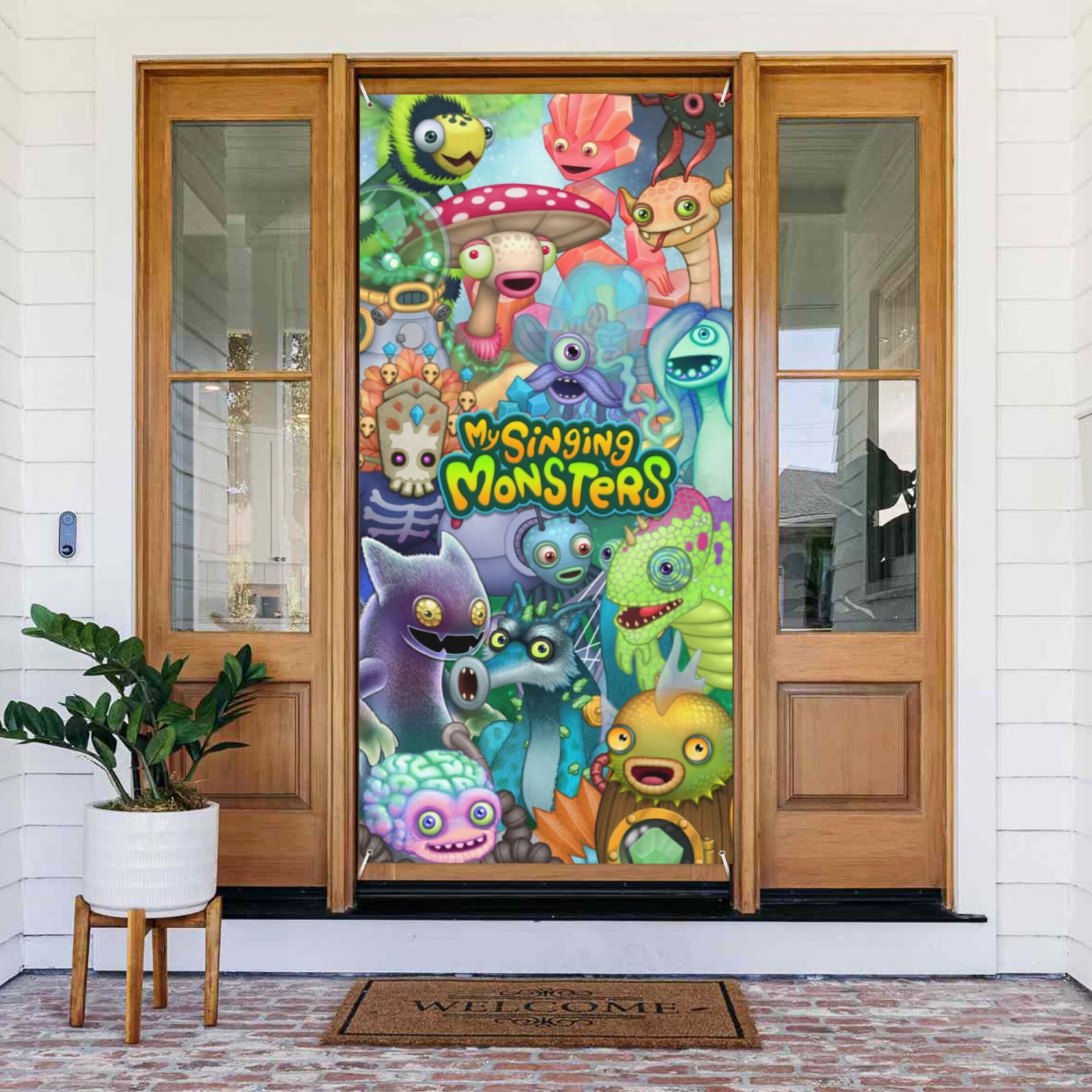 My Singing Monsters Door Cover Decorated Banner Home Decor Tapestry ...