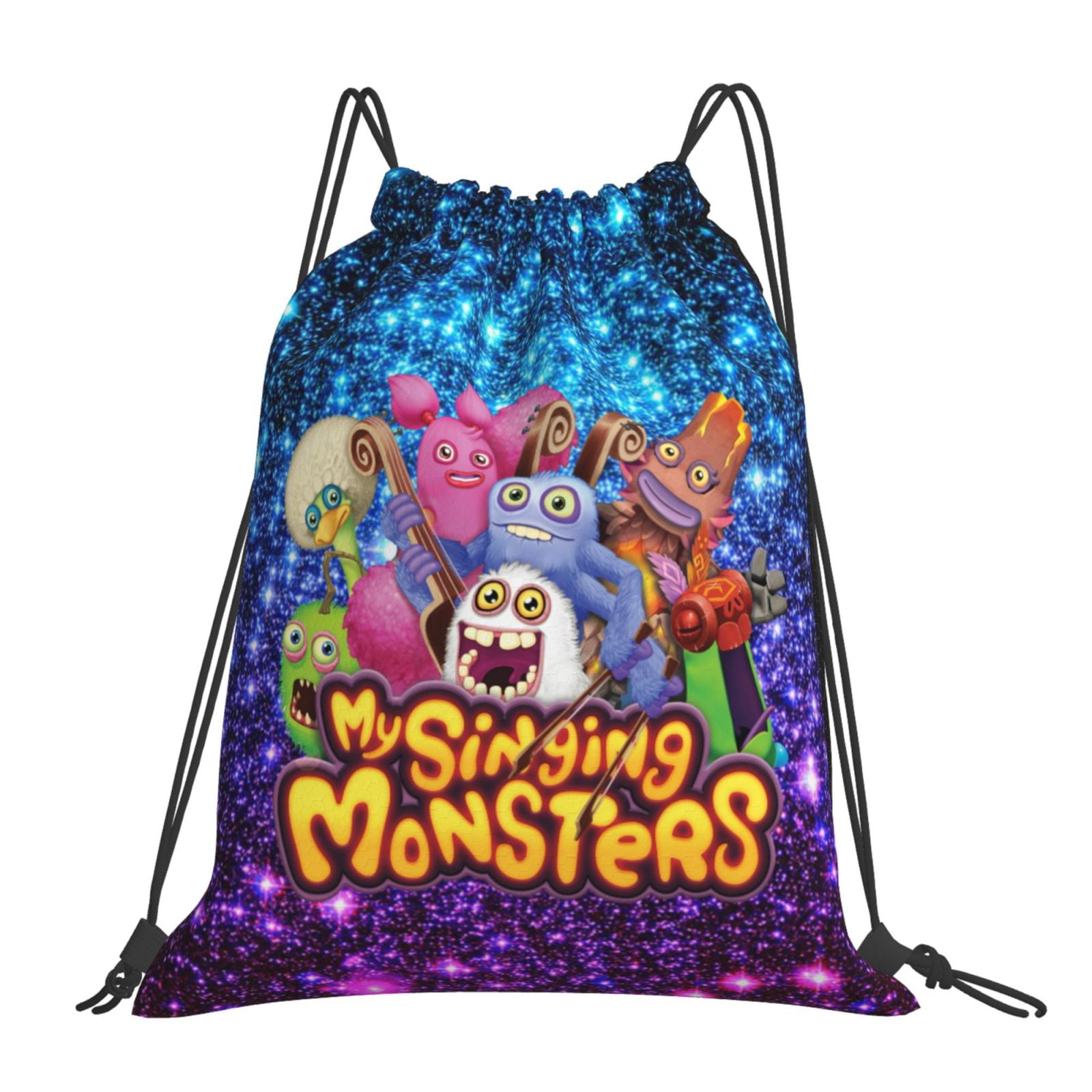 My Singing Monsters Drawstring Backpack Sport Gym Bag For Yoga Swimming Gymsack Sport Strap Pack ...