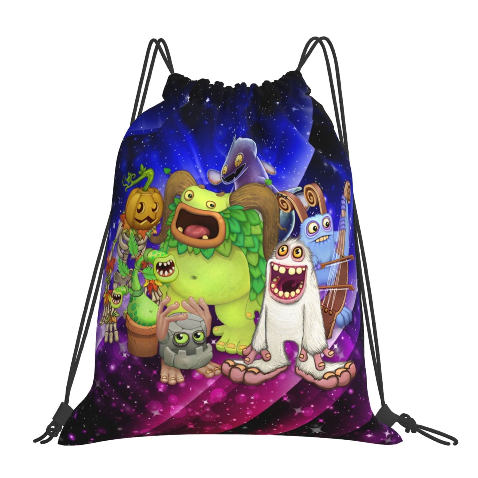 My Singing Monsters Drawstring Backpack Sport Gym Bag For Yoga Swimming ...
