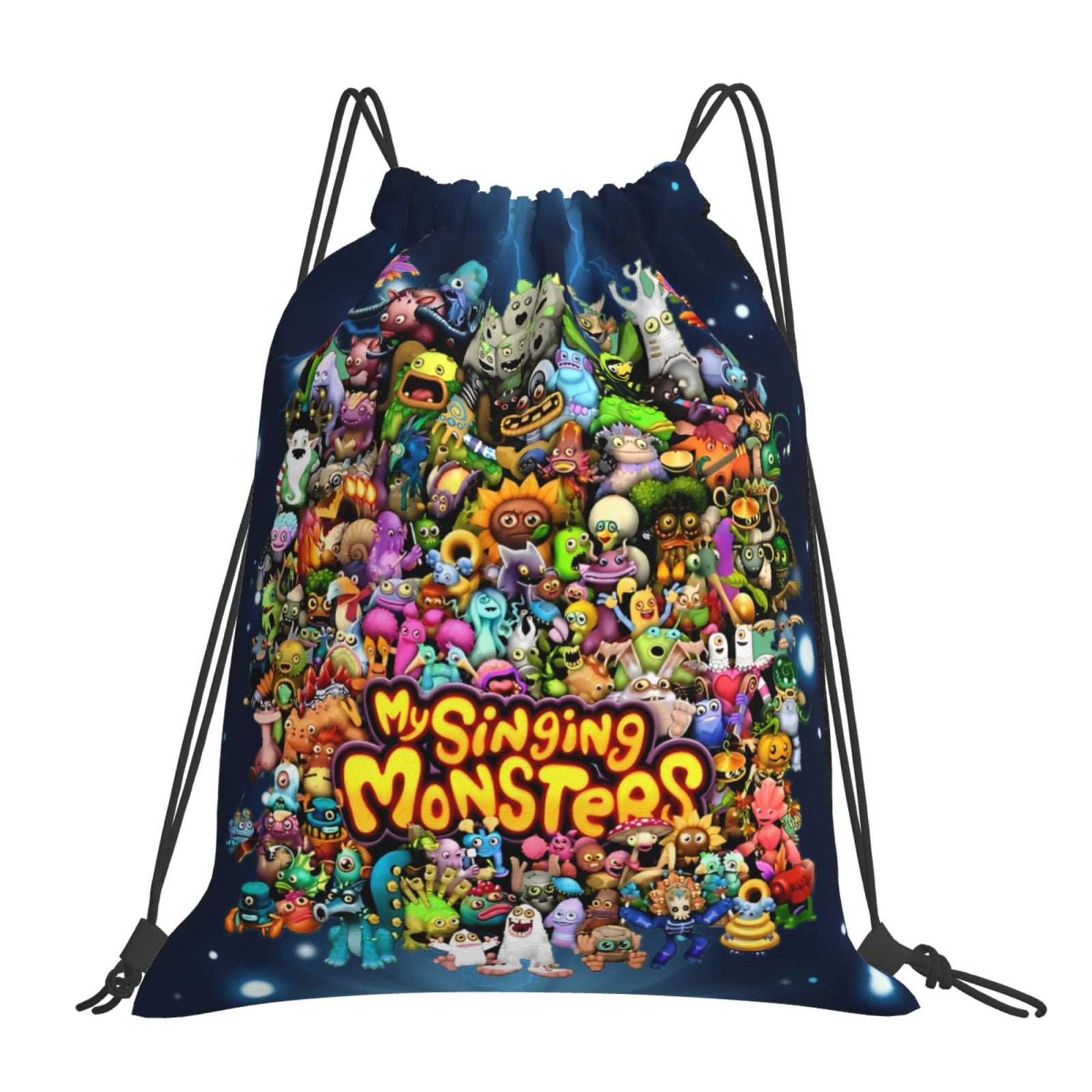 My Singing Monsters Drawstring Backpack Sport Gym Bag For Yoga Swimming ...
