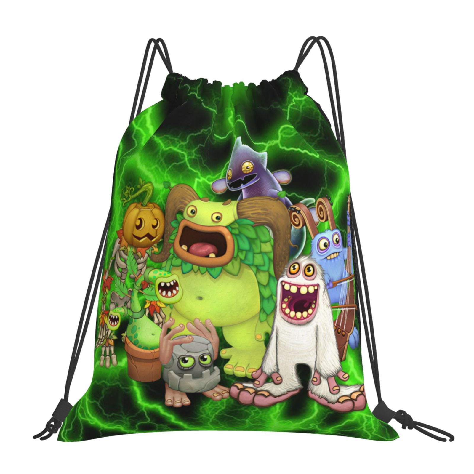My Singing Monsters Drawstring Backpack Sport Gym Bag For Yoga Swimming ...