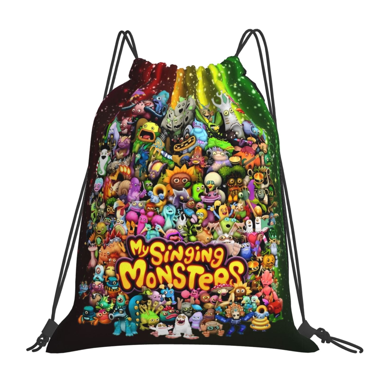 My Singing Monsters Drawstring Backpack Sport Gym Bag For Yoga Swimming Gymsack Sport Strap Pack ...
