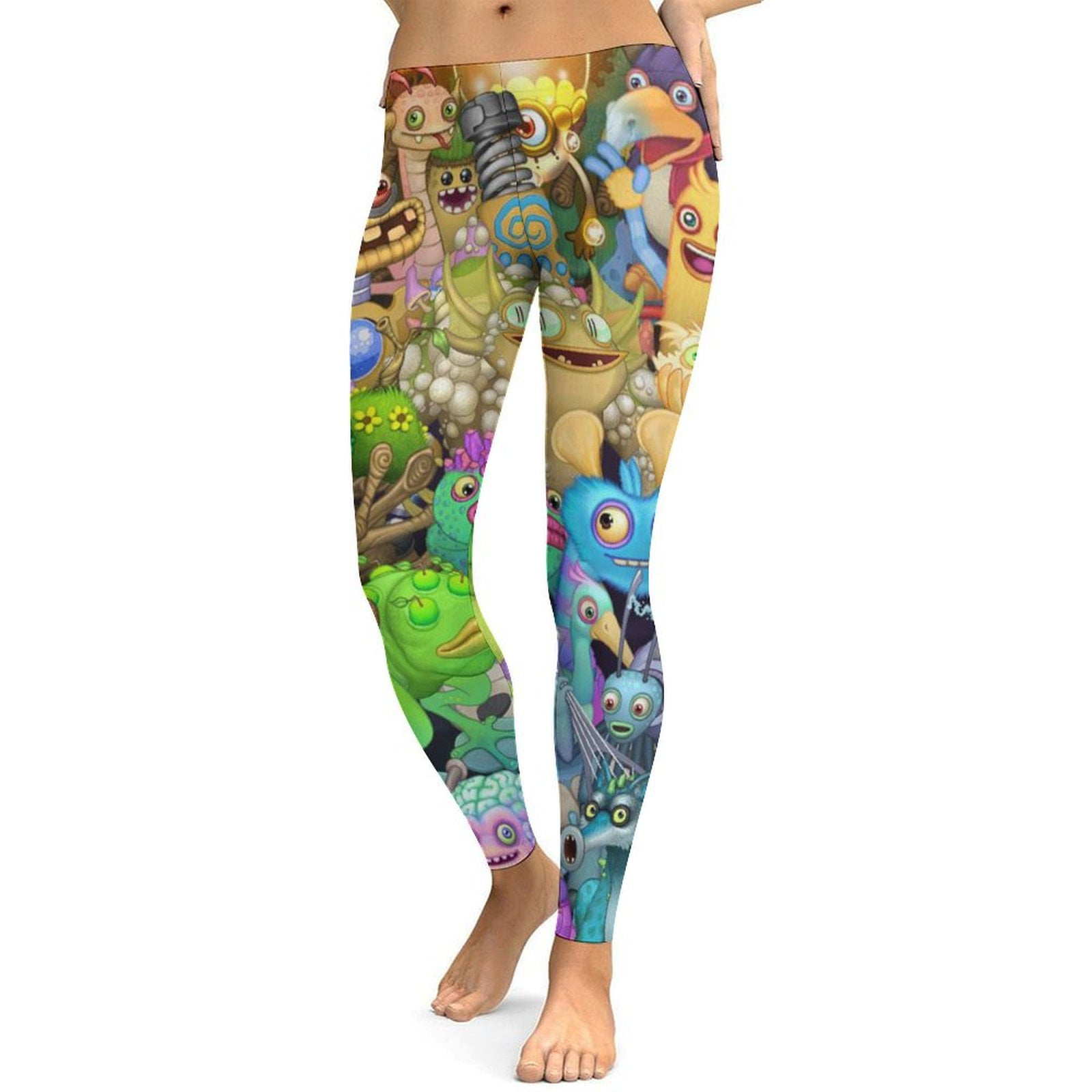 My Singing Monsters Game Yoga Pants For Womens Soft Elastic Tummy ...