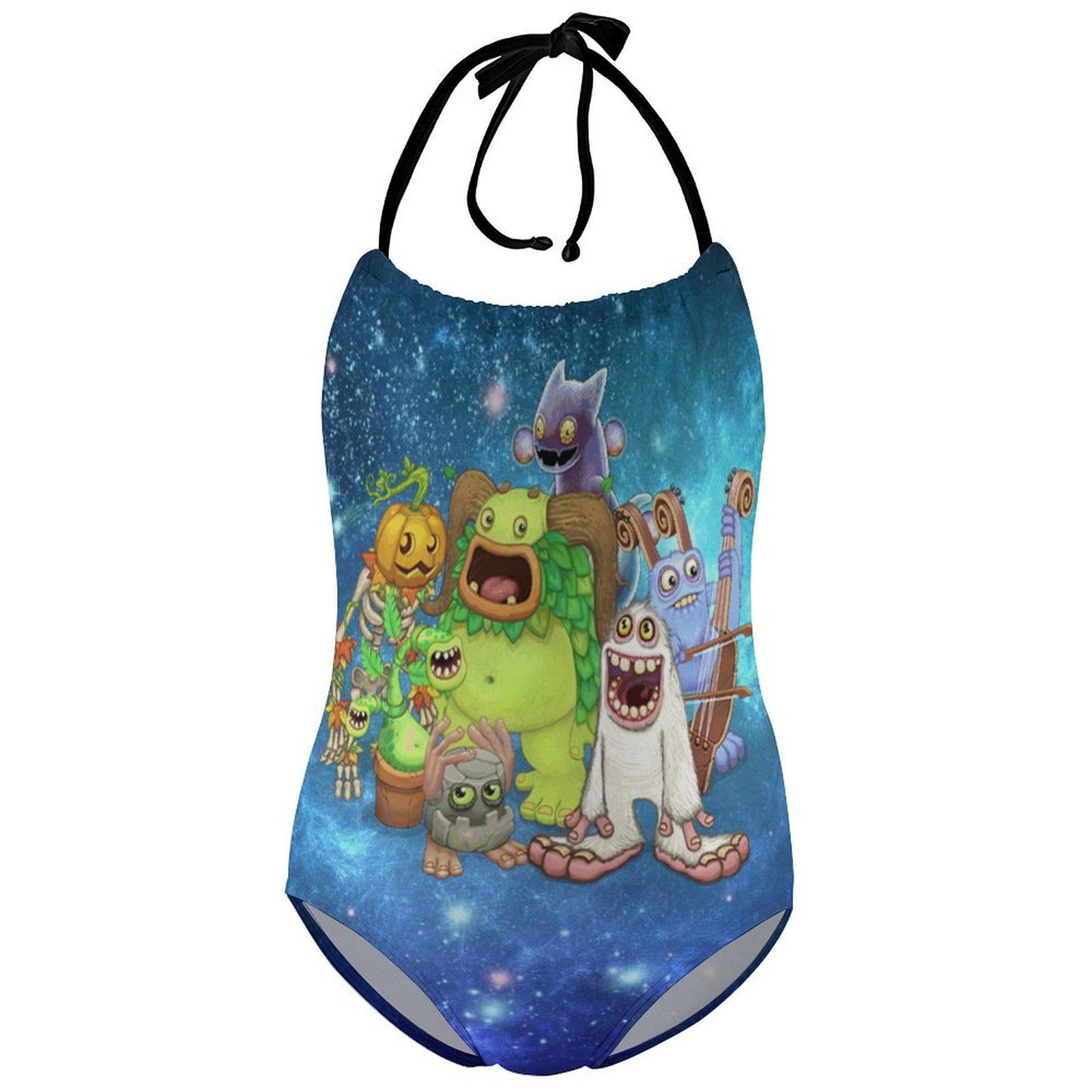 My Singing Monsters Girl's One-Piece Swimsuit Bathing Suit Soft ...