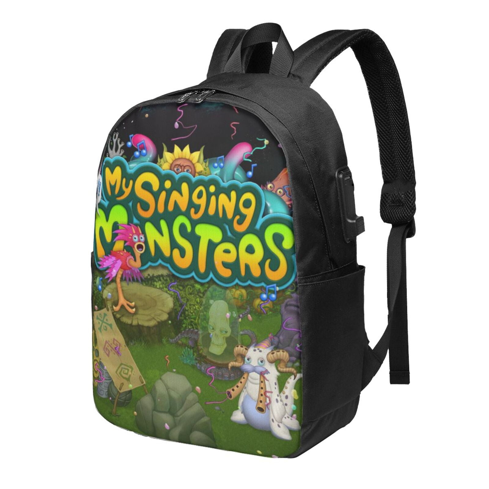 My Singing Monsters Laptop Backpack With Usb Charging Port Travel ...