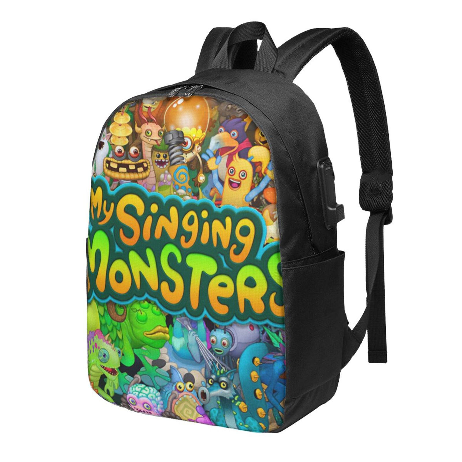 My Singing Monsters Laptop Backpack With Usb Charging Port Travel ...