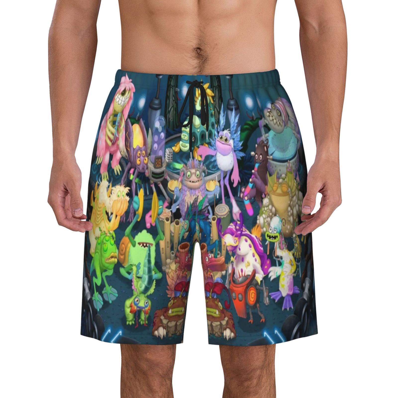 My Singing Monsters Men's Swim Trunks Quick Dry Board Shorts Bathing ...