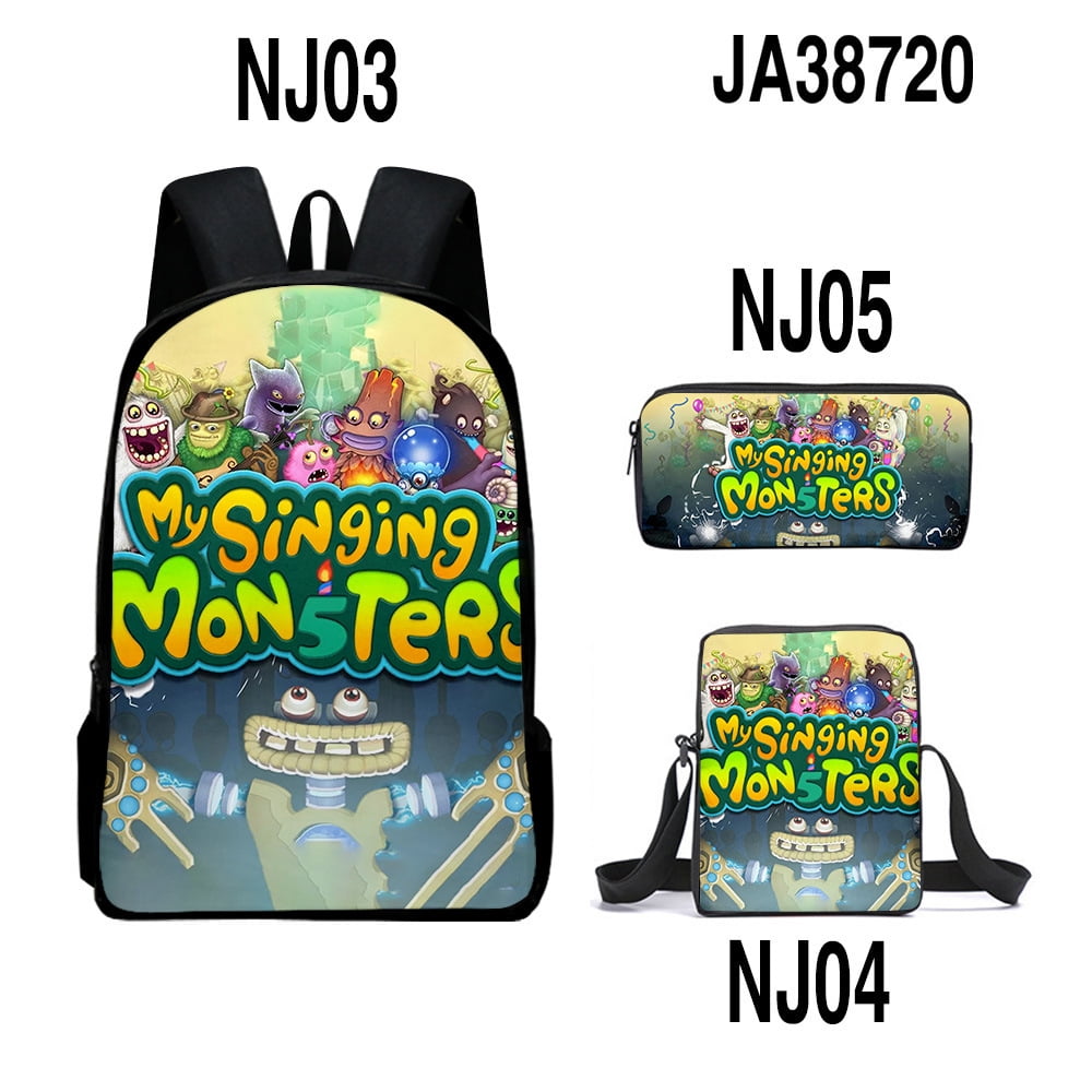 My Singing Monsters Monsters Concert Opening School Bag Three Piece Set ...