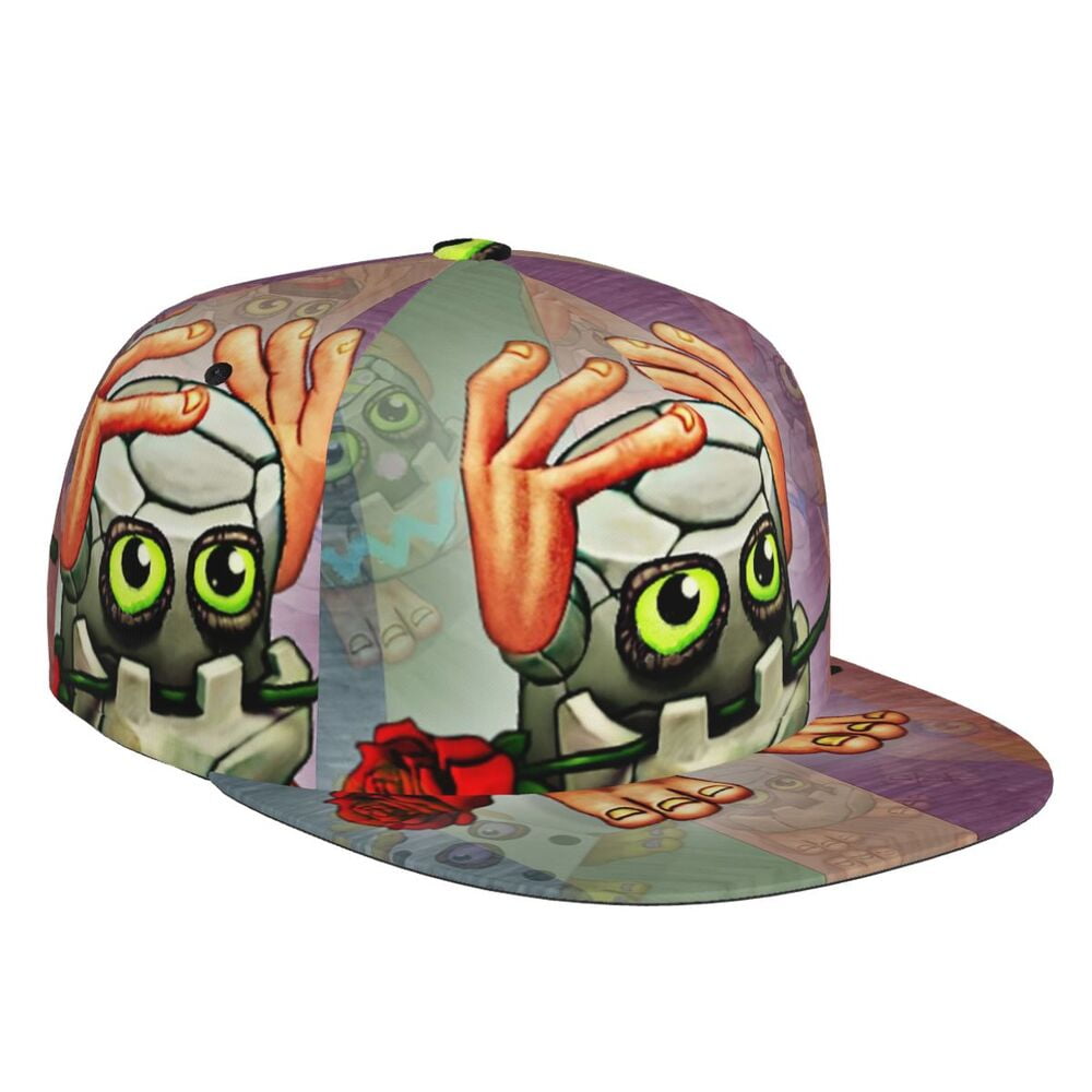 My Singing Monsters Noggin Unisex Flat Brim Cap Fashion Adjustable ...