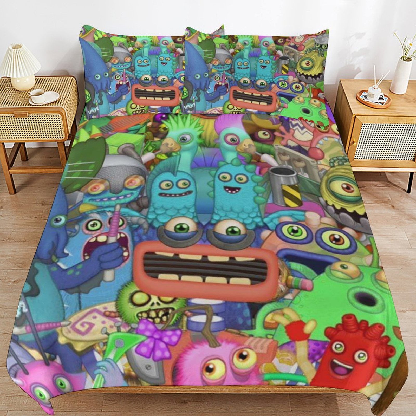 My Singing Monsters Printing Bedding Sets Decorative 3 Pieces Bedding ...
