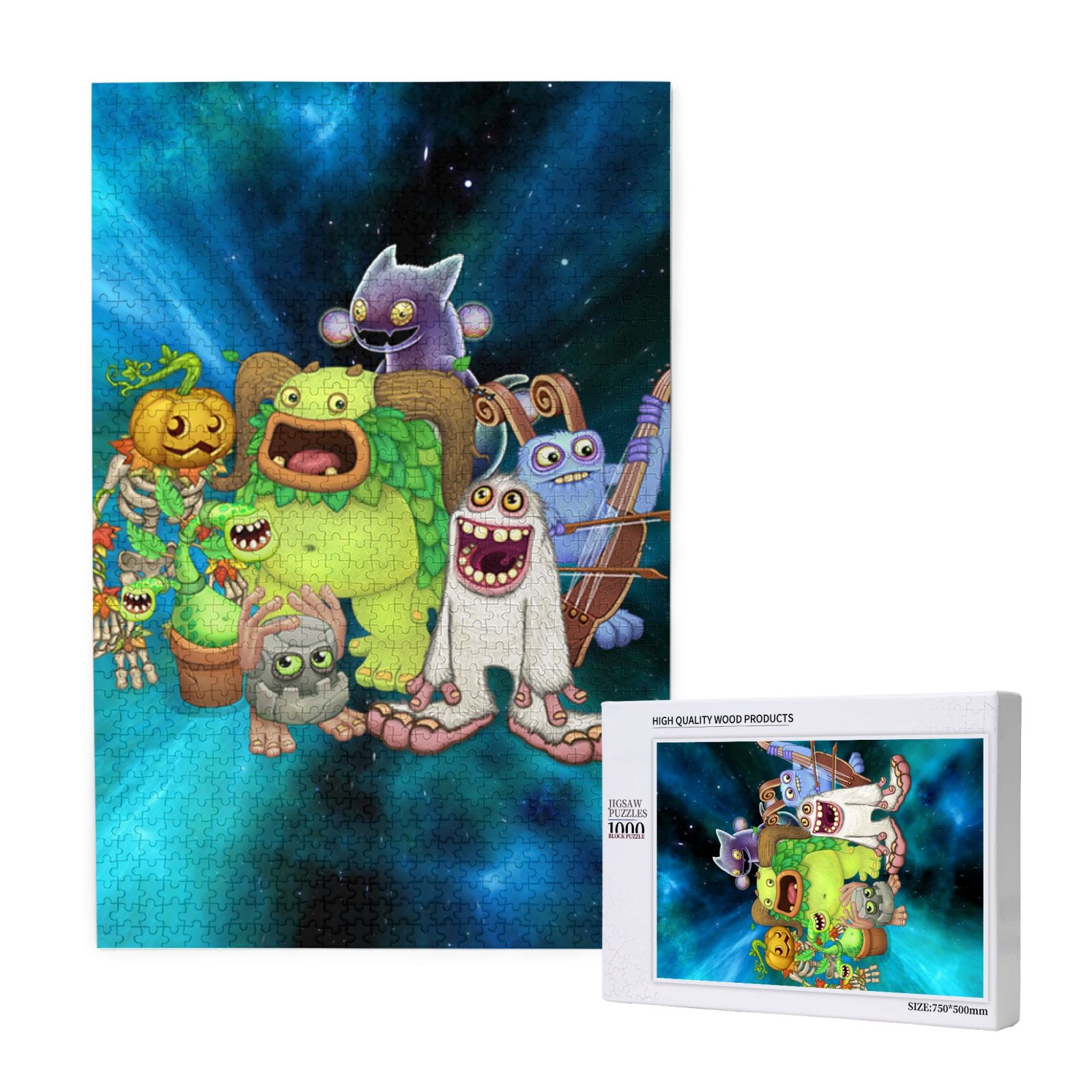 My Singing Monsters Puzzle 1000 Pieces Wooden Jigsaw Puzzle For Adult ...