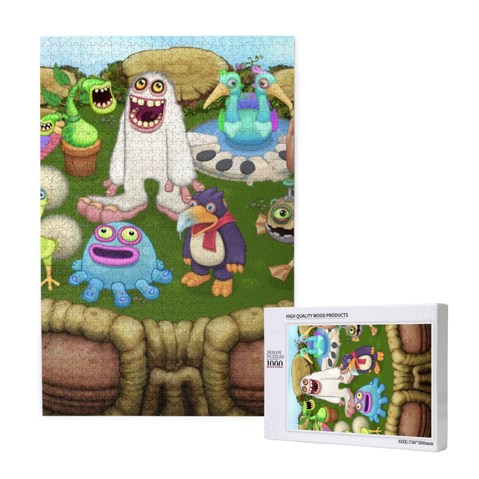 My Singing Monsters Puzzle 1000 Pieces Wooden Jigsaw Puzzle For Adult ...