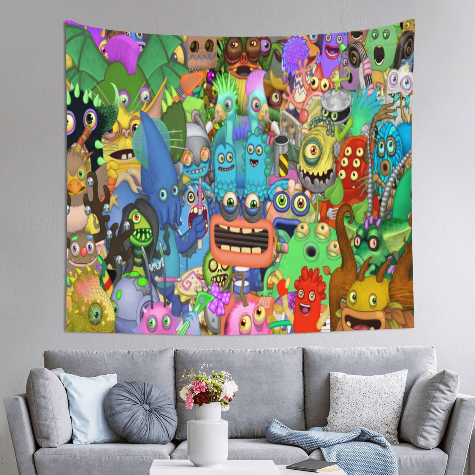 My Singing Monsters Tapestry Wall Hanging Wall Art Decor Wall Tapestry ...
