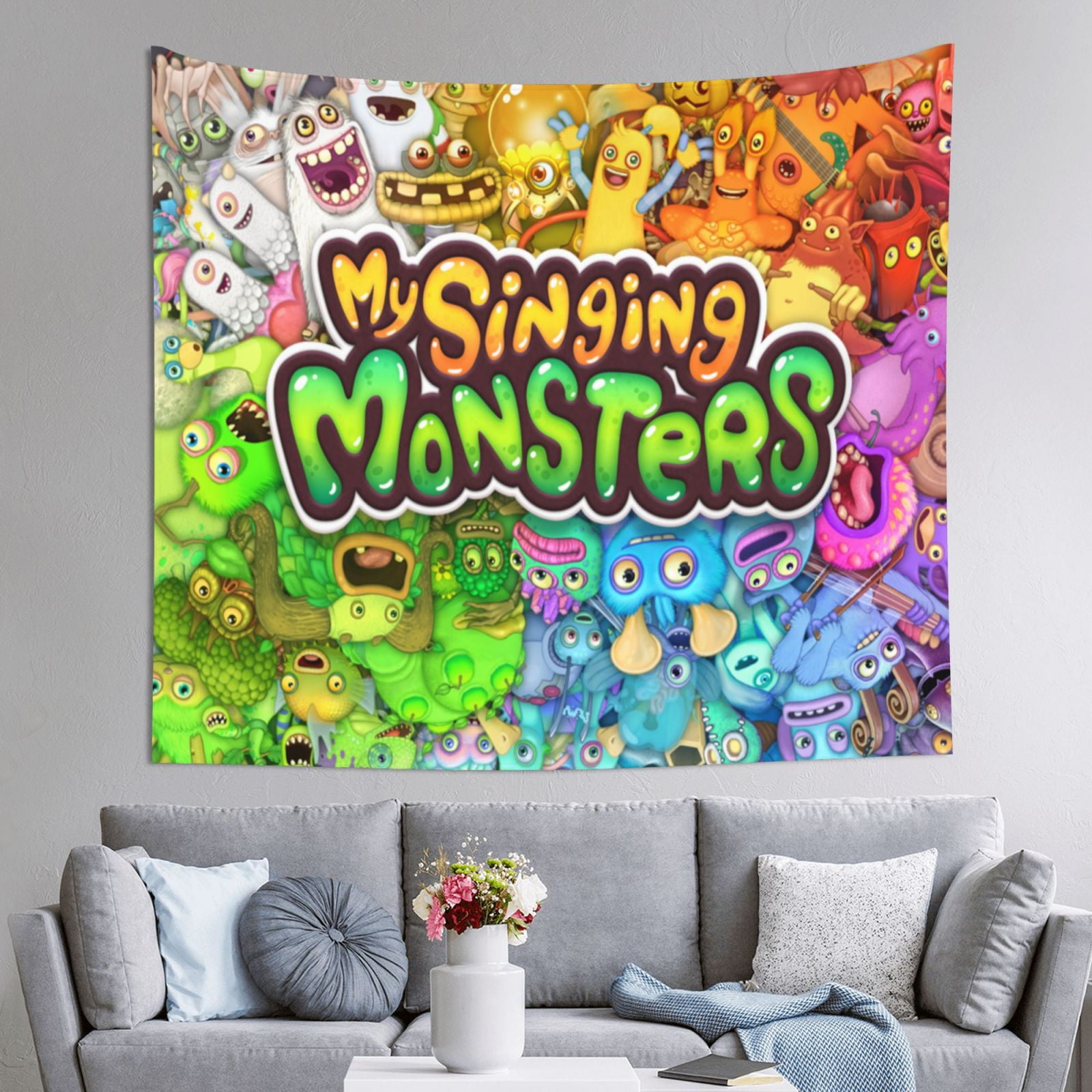 My Singing Monsters Tapestry Wall Hanging Wall Art Decor Wall Tapestry ...