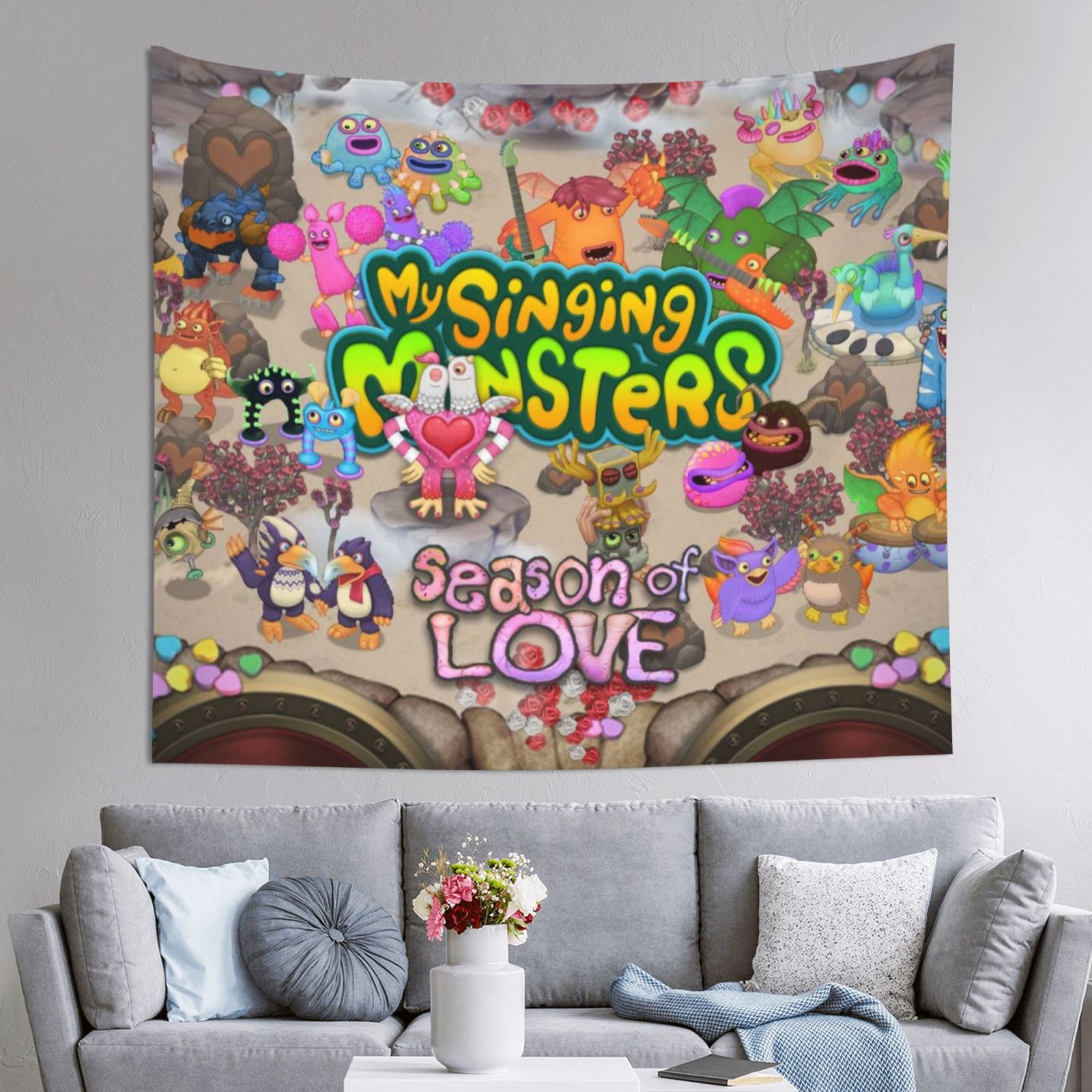 My Singing Monsters Tapestry Wall Hanging Wall Art Decor Wall Tapestry ...