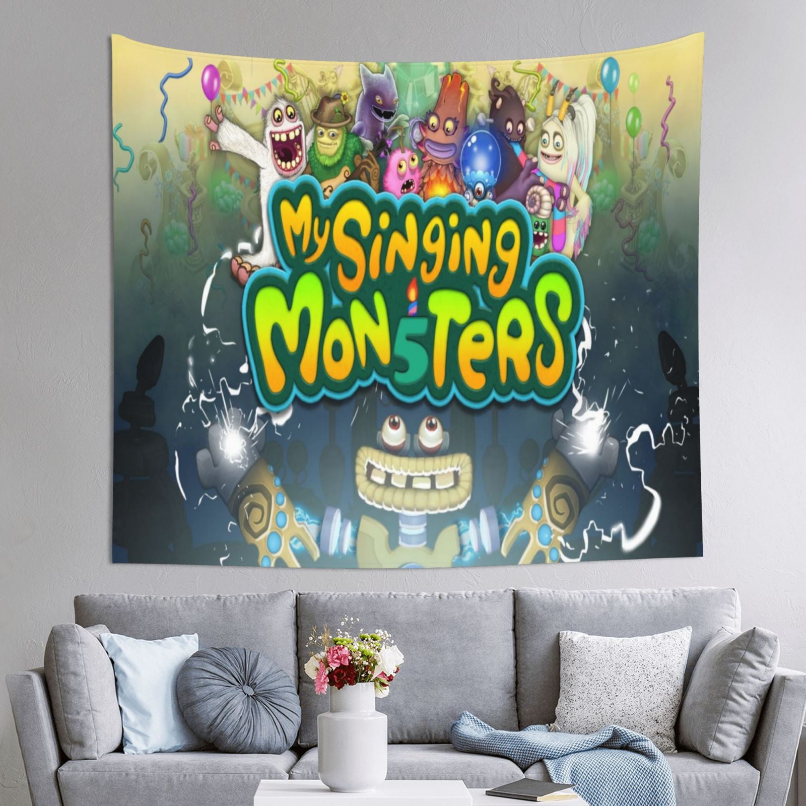 My Singing Monsters Tapestry Wall Hanging Wall Art Decor Wall Tapestry ...
