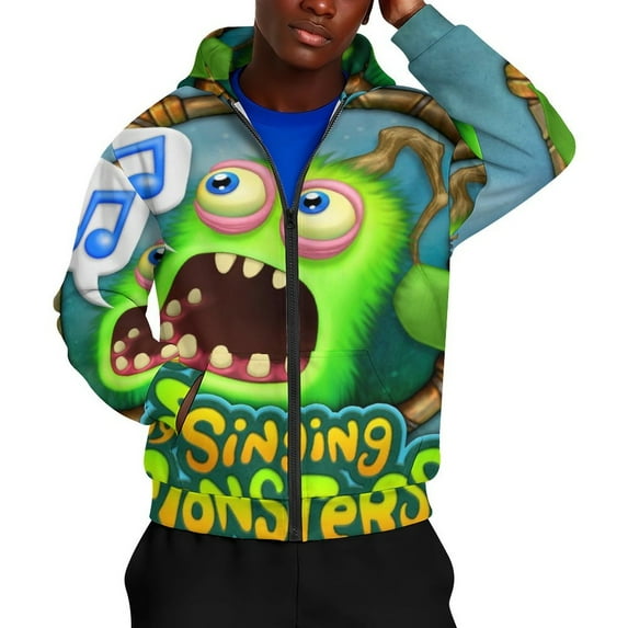 My Singing Monsters Teen Sweatshirts Zipper Hoodies Coat Jacket With ...
