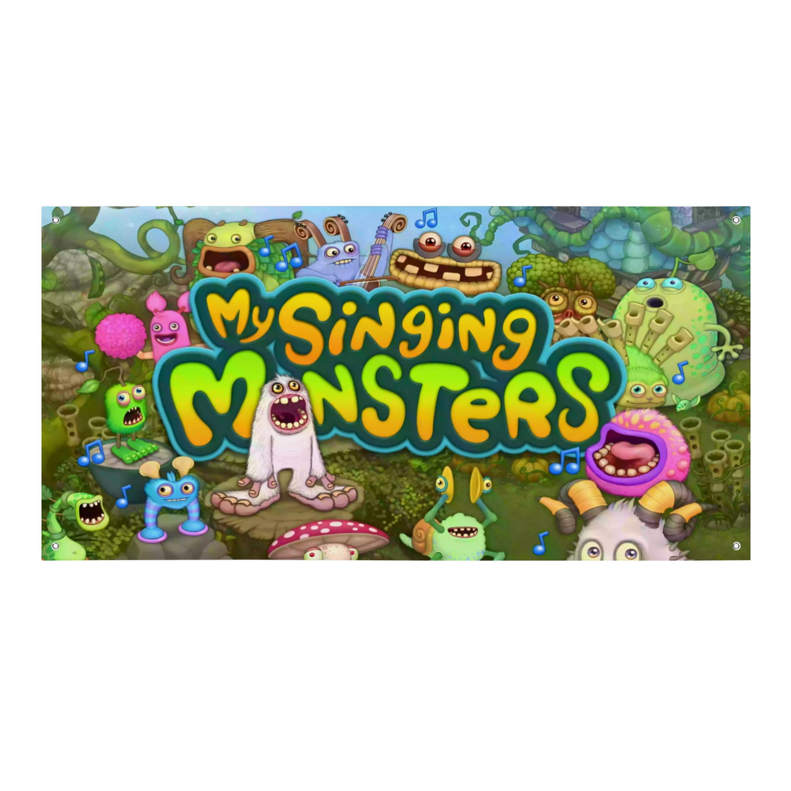 My Singing Monsters-Theme Backdrops Banner Birthday Party Decor ...